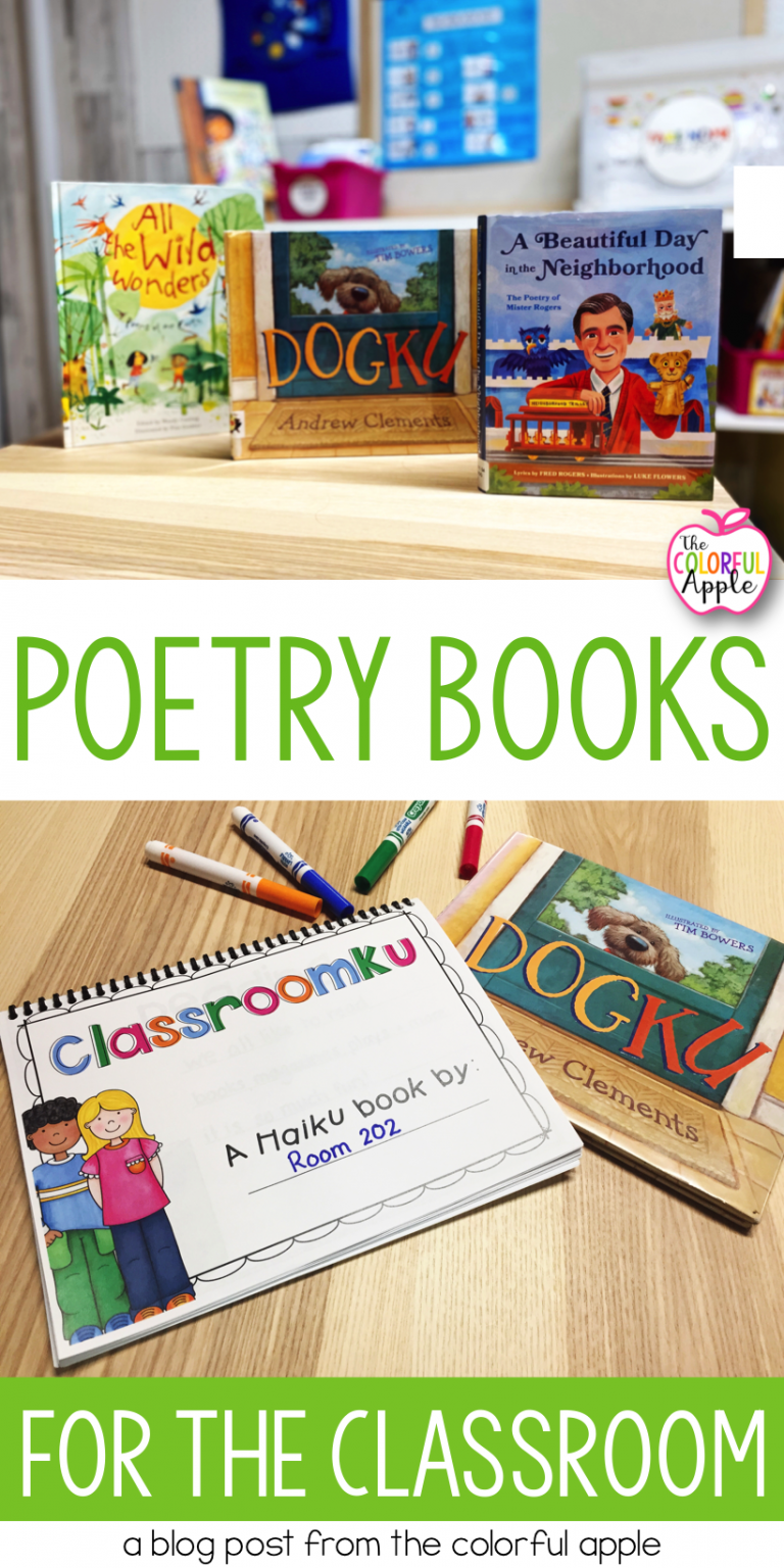 Poetry books for kids to read in the elementary classroom