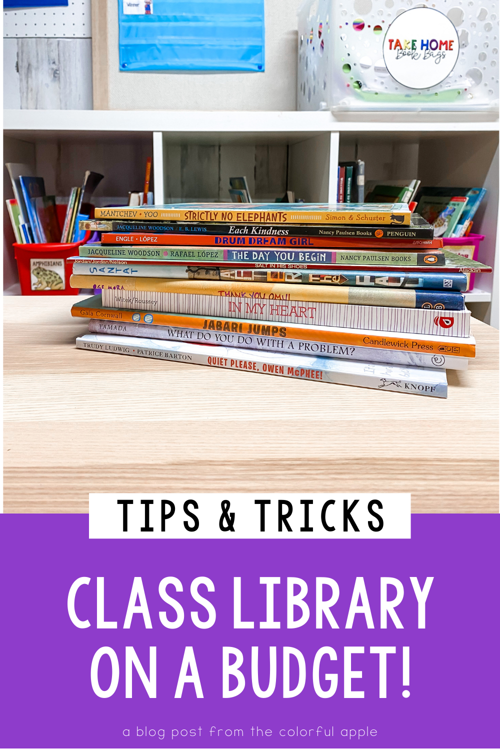 Classroom Library on a Budget - The Colorful Apple