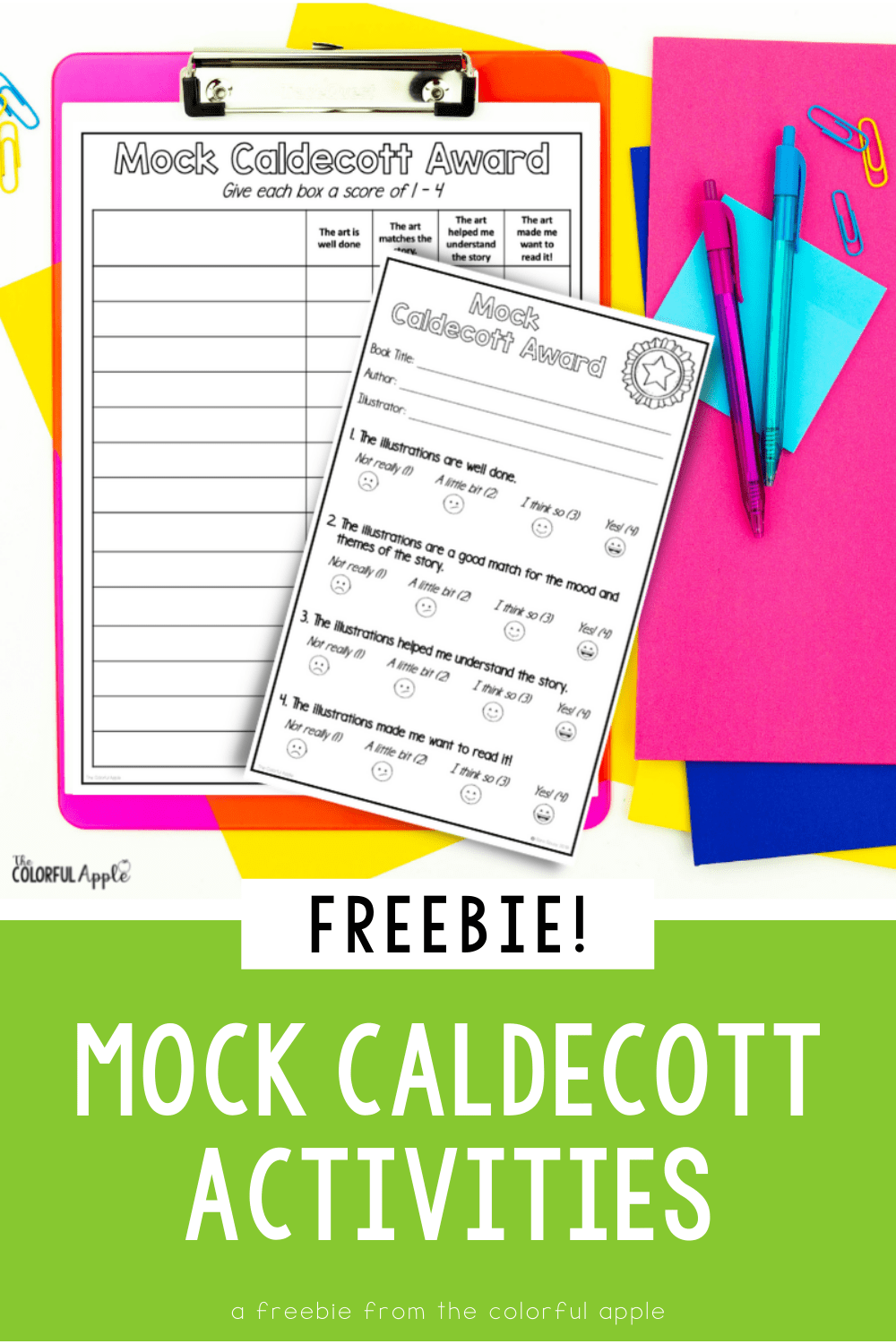 FREE Mock Caldecott Activities