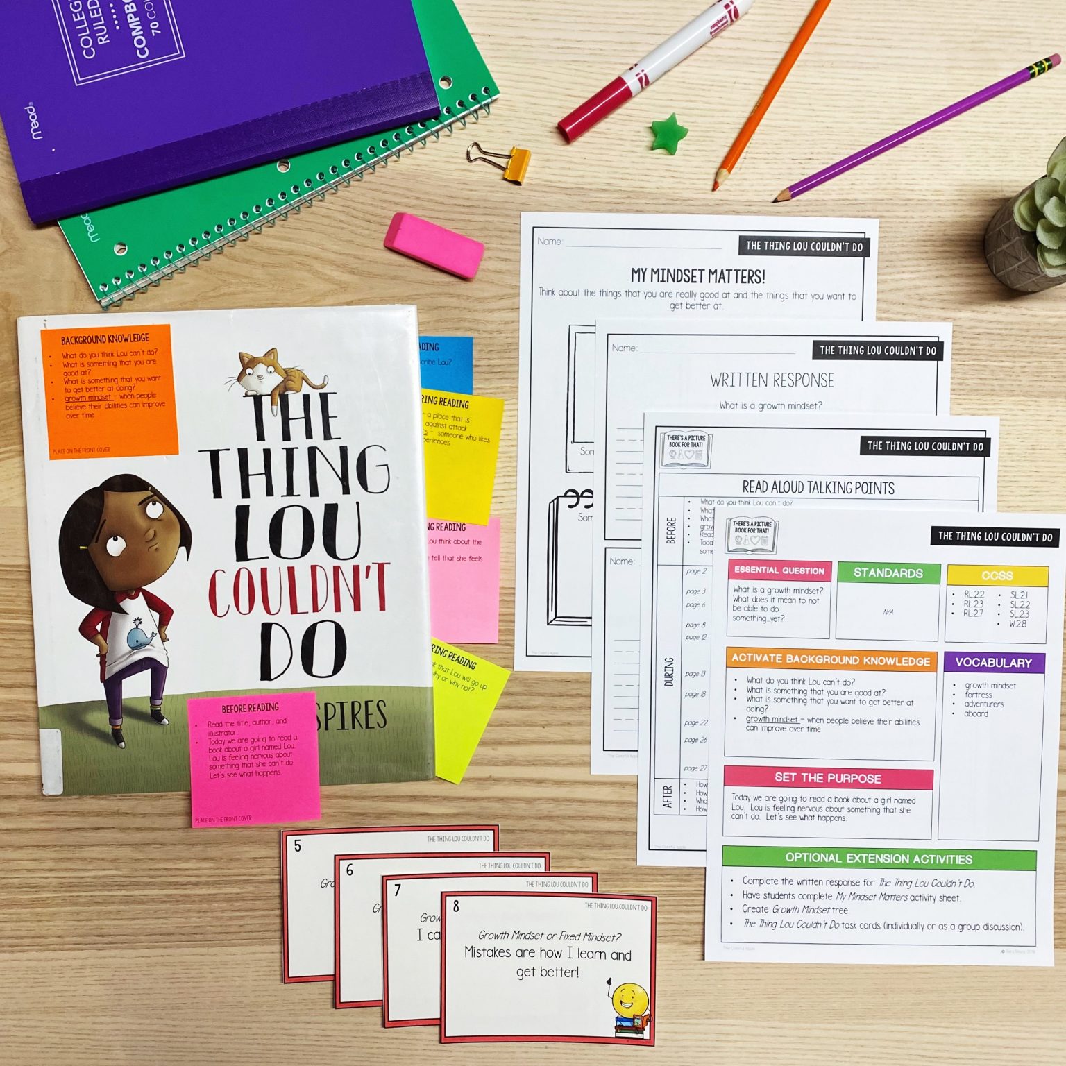 Growth Mindset with The Thing Lou Couldn't Do - The Colorful Apple