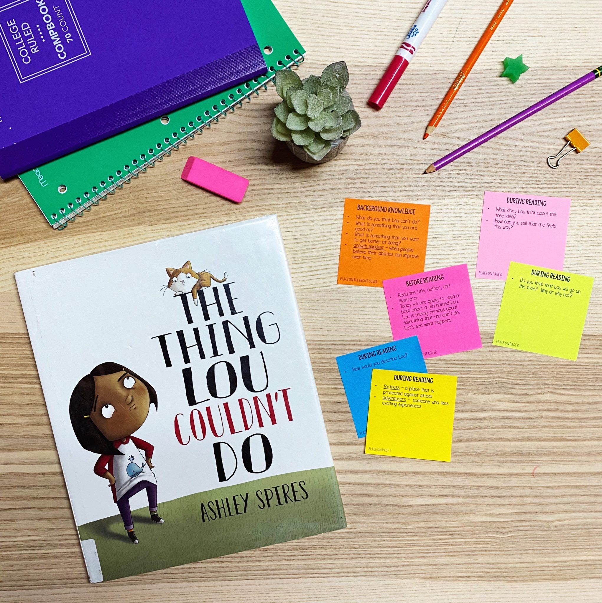 Growth Mindset with The Thing Lou Couldn't Do - The Colorful Apple