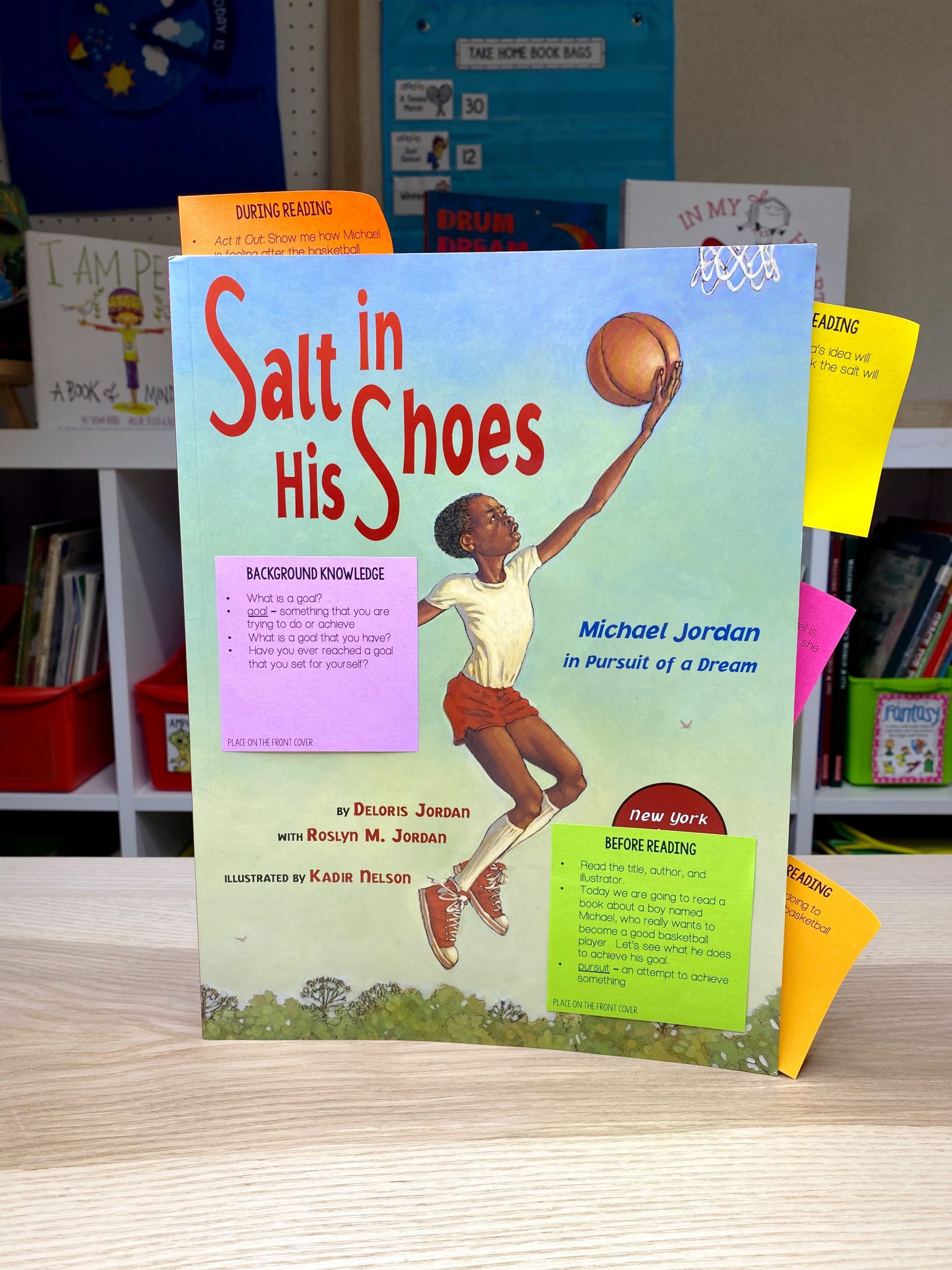Learning About Making Goals with Salt in His Shoes - The Colorful Apple