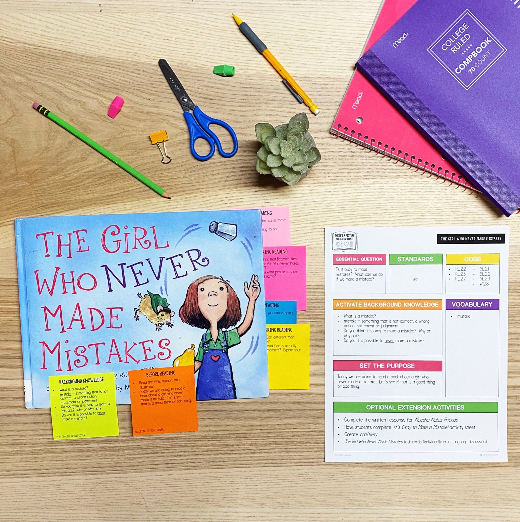 Making Mistakes is Okay Lesson - The Colorful Apple