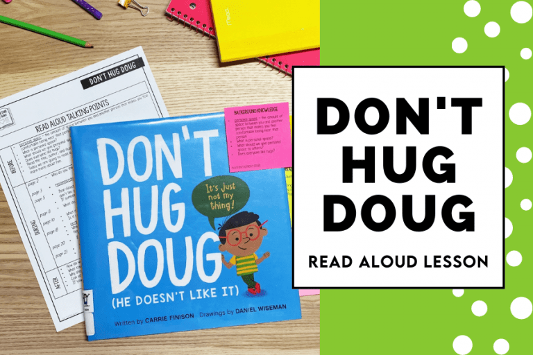 Teaching Personal Space with Don't Hug Doug - The Colorful Apple