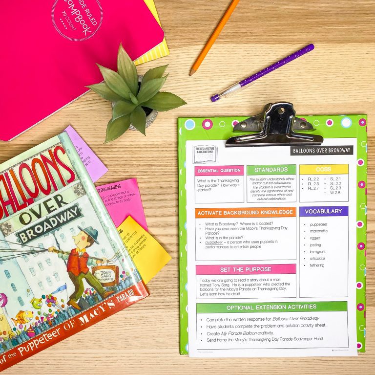 Balloons Over Broadway Lesson (FREE!)