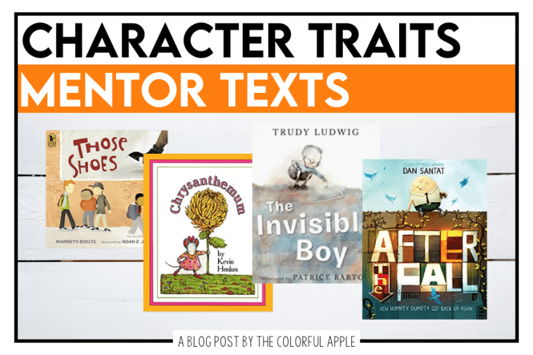 Books to Teach Character Traits - The Colorful Apple