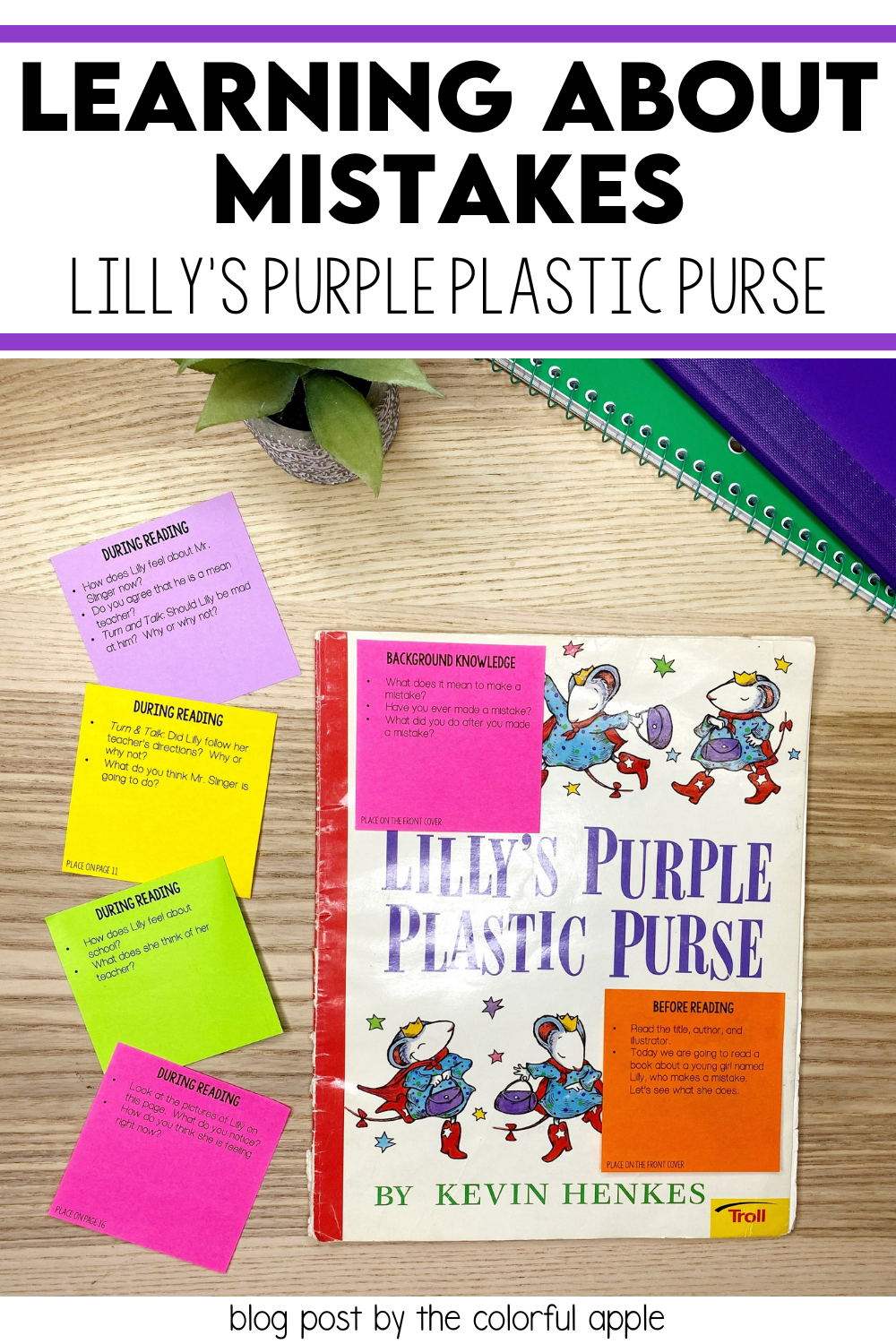 Learning about Mistakes with Lilly's Purple Plastic Purse