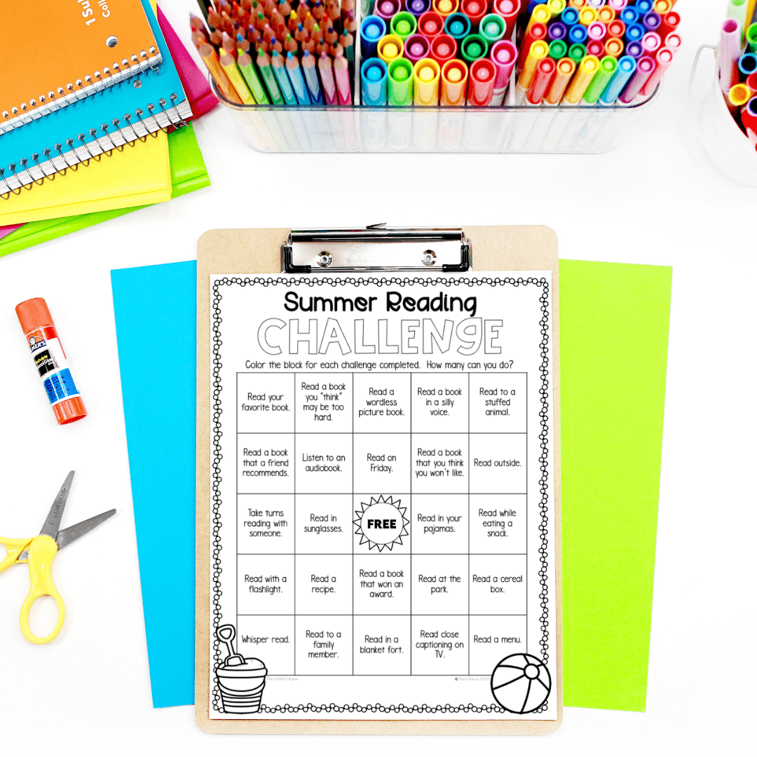 FREE Summer Reading Bingo - The Colorful Apple