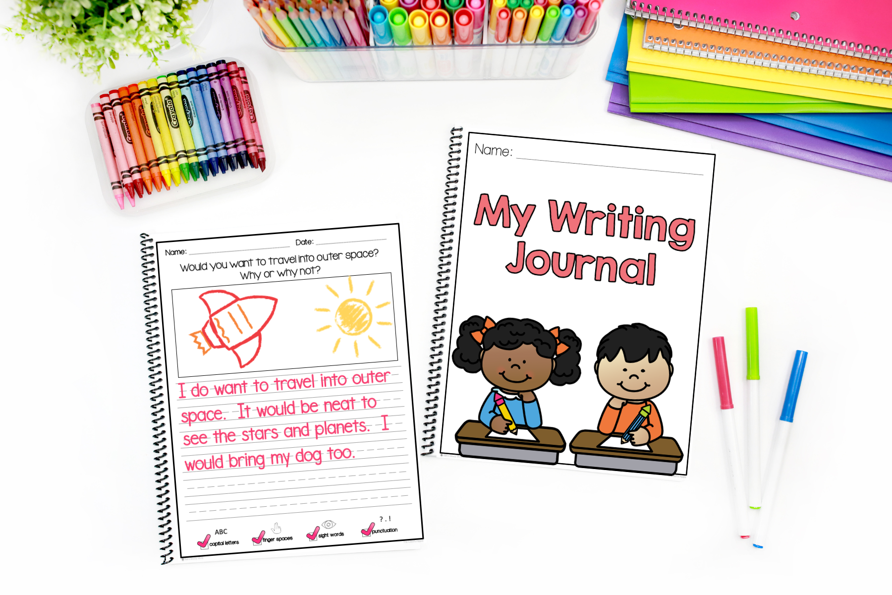 FREE Writing Prompts - The Colorful Apple