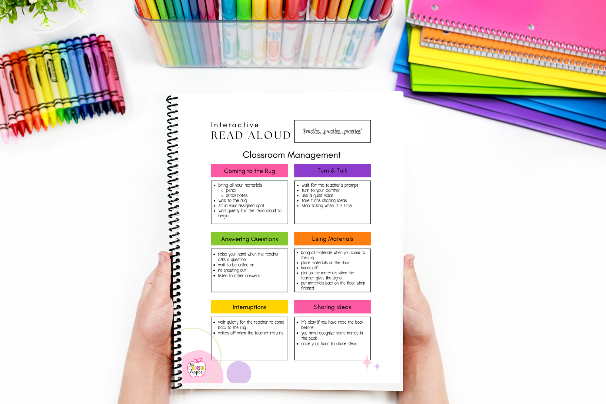 Classroom Management for Read Alouds - The Colorful Apple