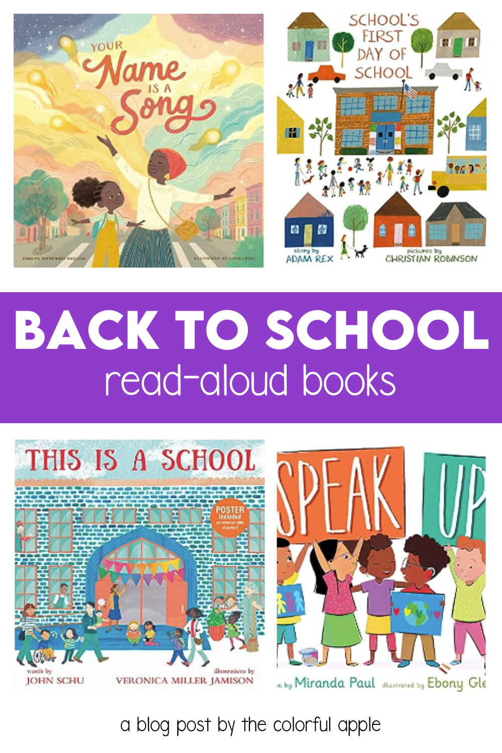 Back to School Books - The Colorful Apple