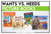 Wants vs Needs Picture Books